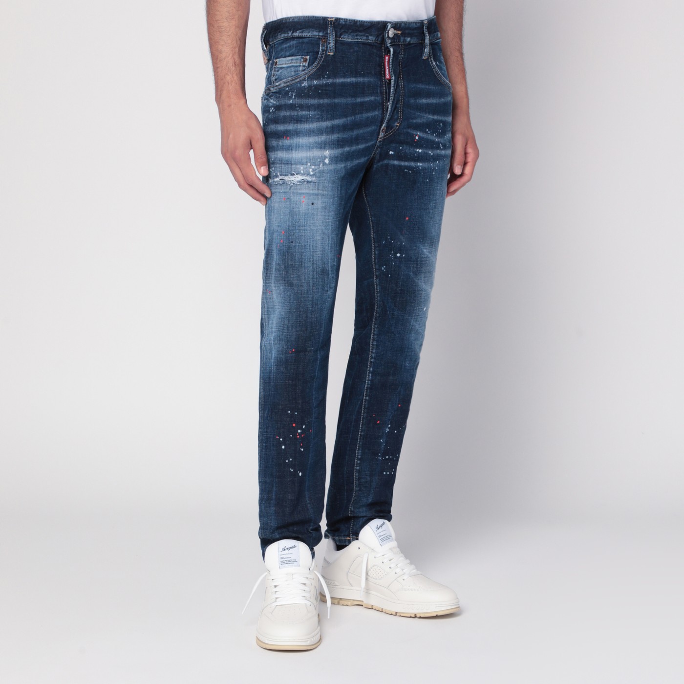Dsquared2 Mittel Einfach Waschbare Ordentliche Biker Jeans | TheDoubleF