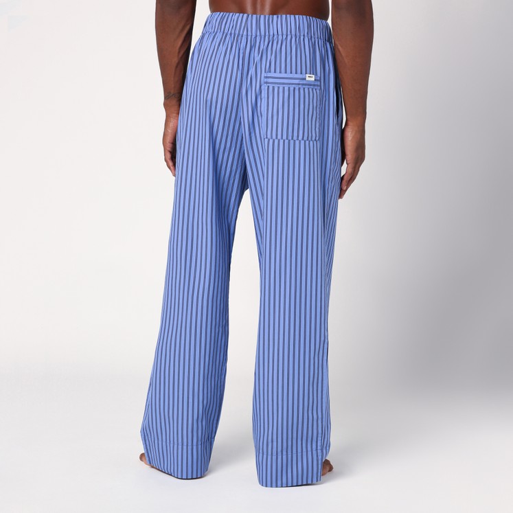 Tekla Beige striped pyjama shirt | TheDoubleF