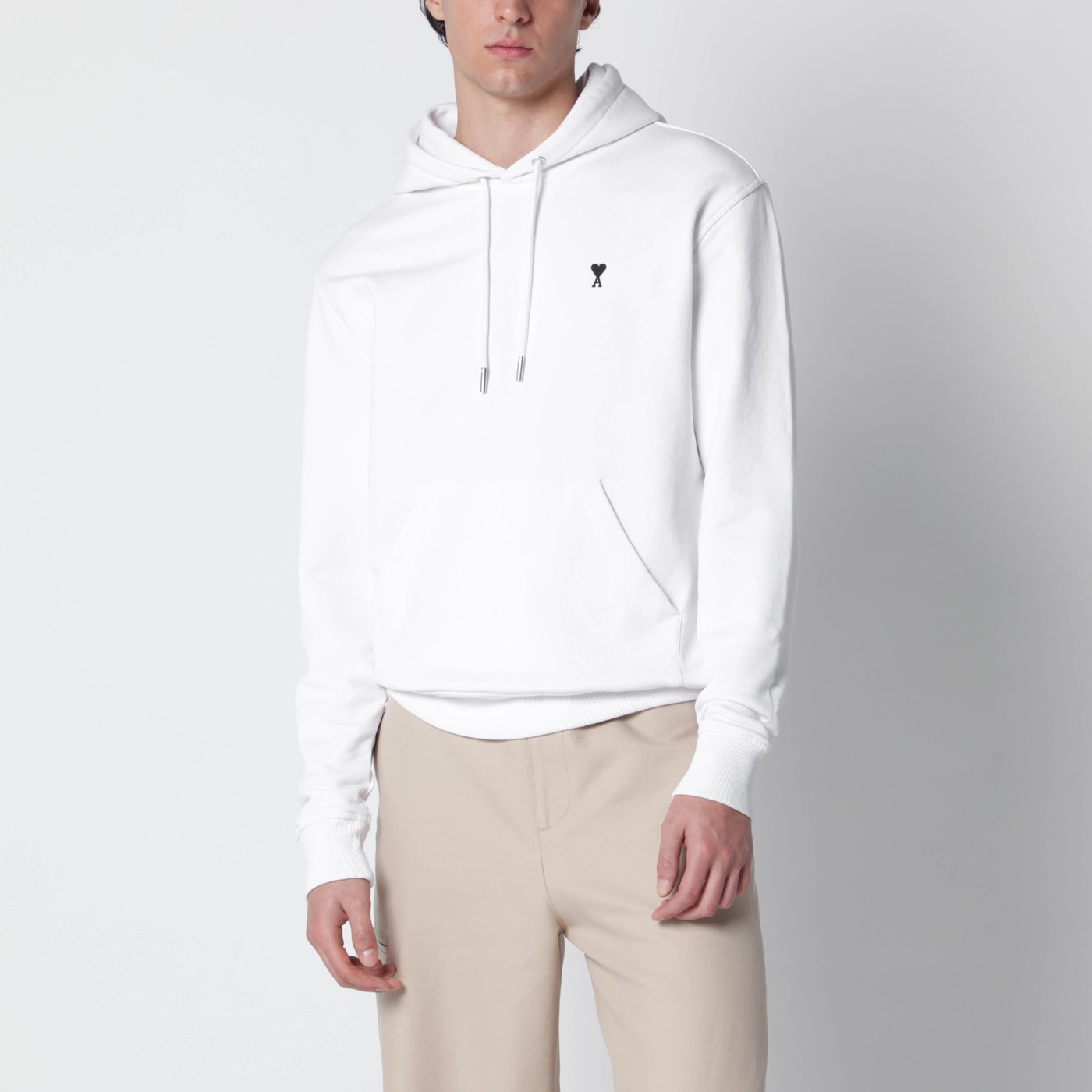 Ami Paris Sweat à capuche Ami De Coeur blanc | TheDoubleF