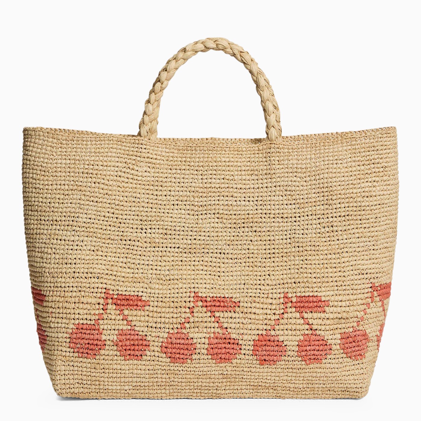 Bonpoint Beige Fama bag in raffia | TheDoubleF