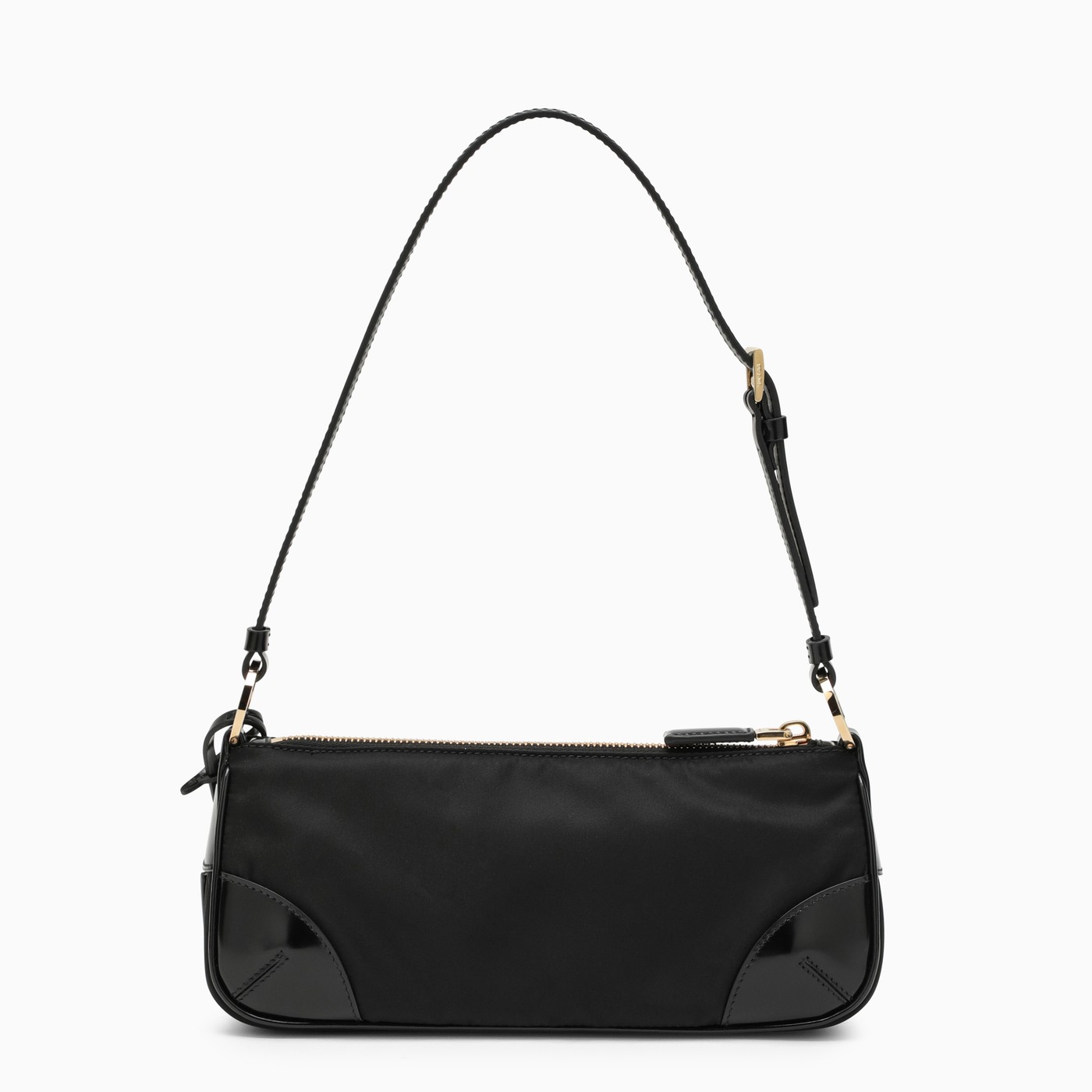 Prada Re-Edition 2002 black Re-Nylon shoulder bag with logo | TheDoubleF