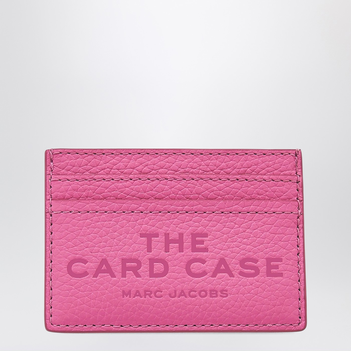 Marc Jacobs Fuchsia full-grain leather card holder | TheDoubleF