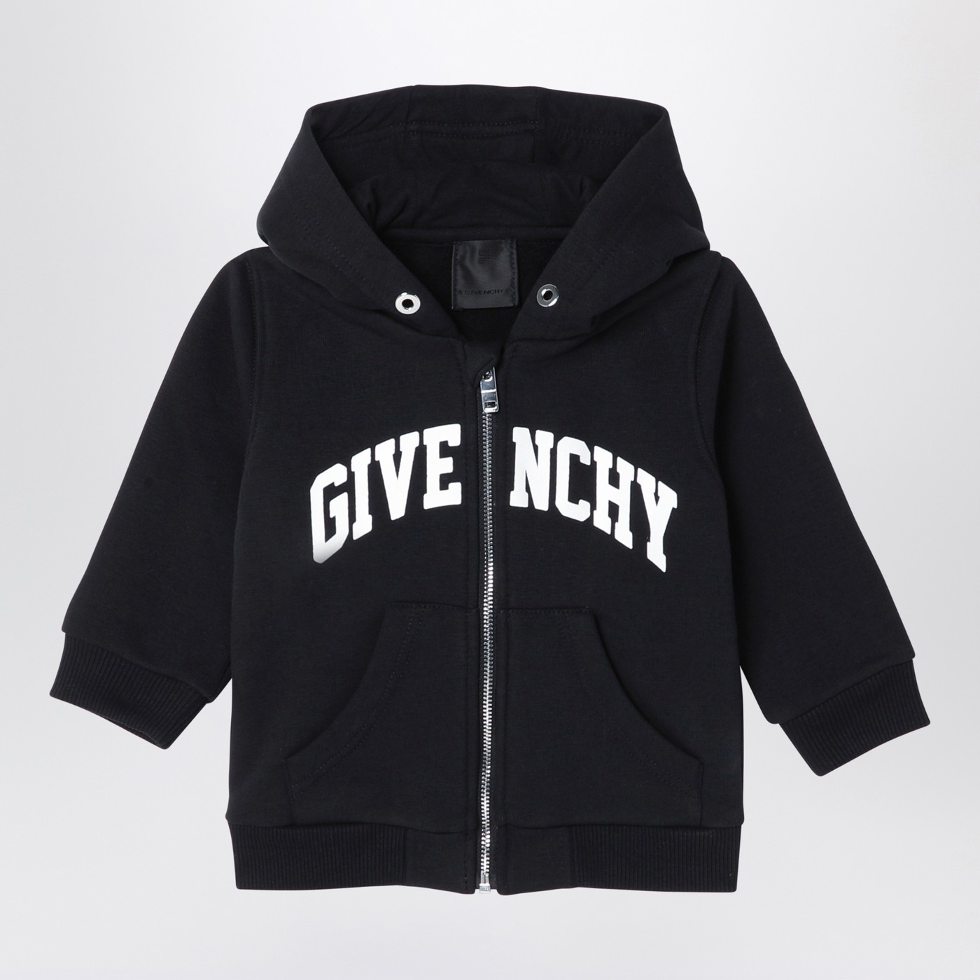 Givenchy Sweat-shirt zippé noir avec logo | TheDoubleF