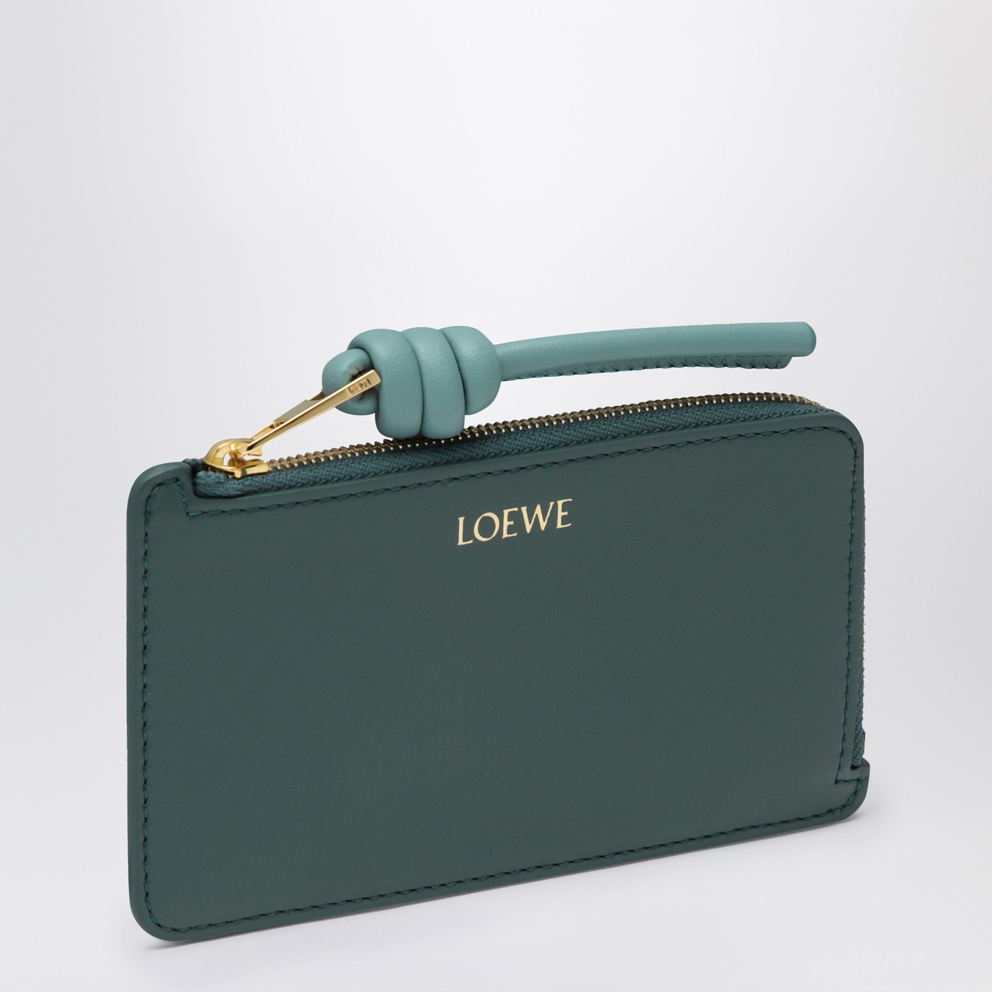 Loewe Knot green/blue card case with coin purse | TheDoubleF