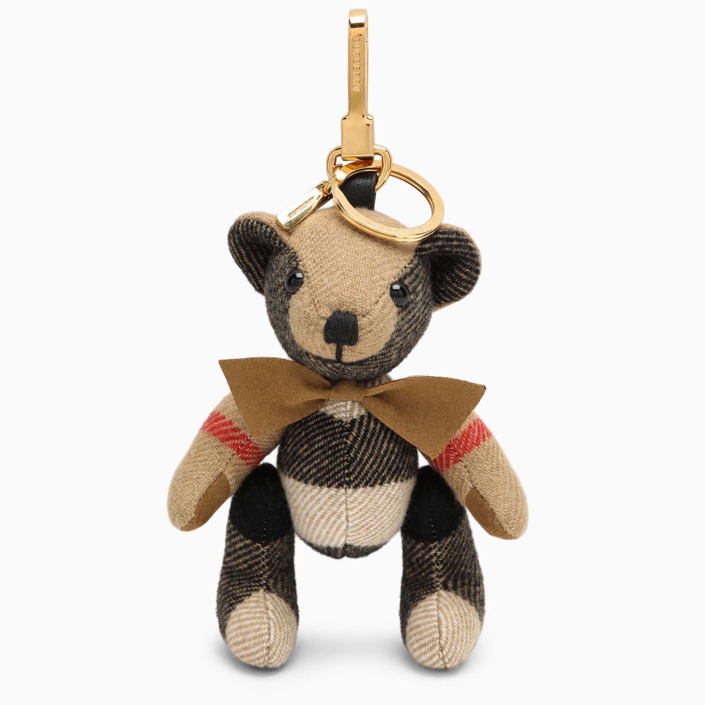 Burberry Thomas bear charm with cashmere bow tie | TheDoubleF