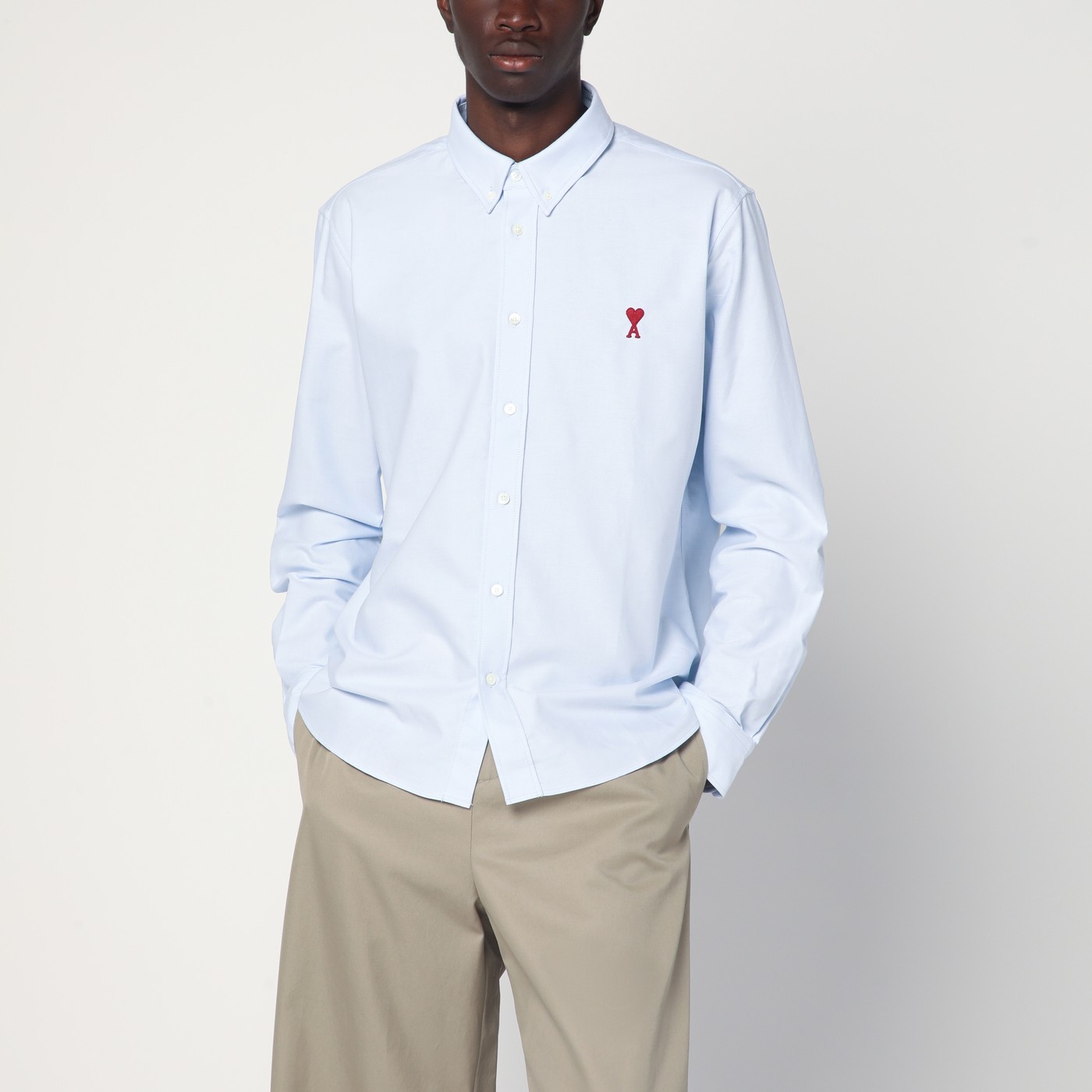 Ami Paris Light blue Ami de Coeur shirt | TheDoubleF