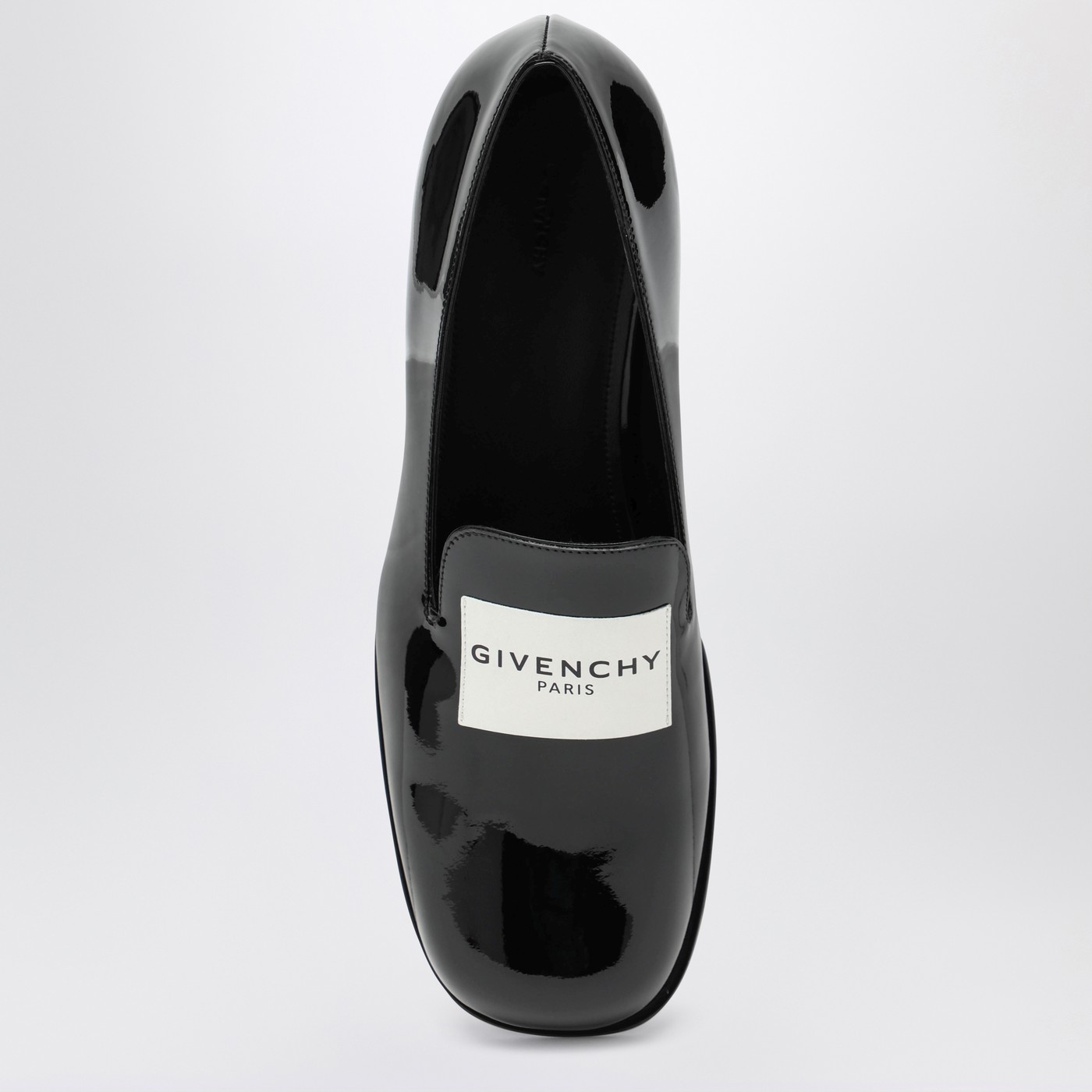 Givenchy Black patent leather tuxedo loafers | TheDoubleF