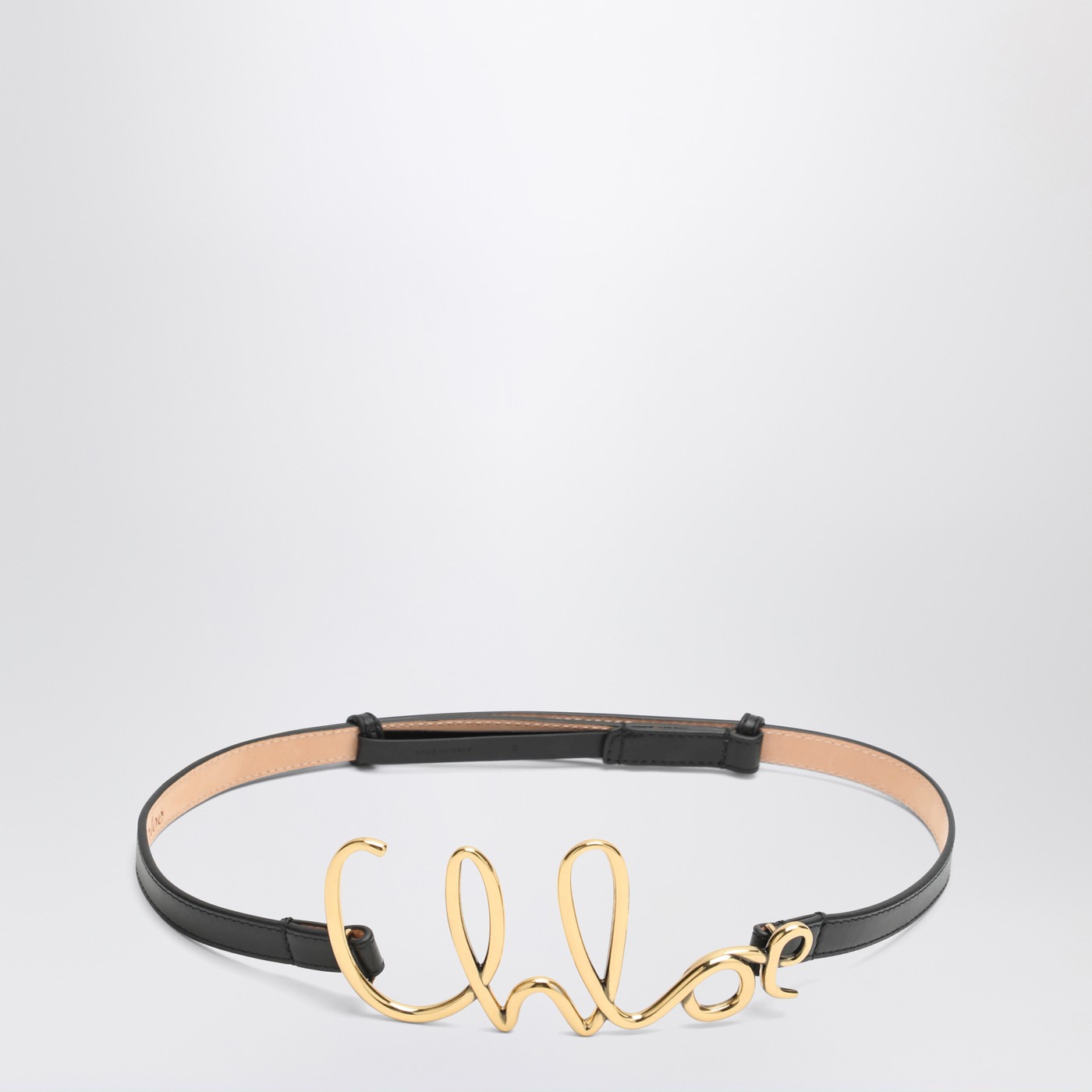Chloé Chloé Iconic small black leather belt | TheDoubleF