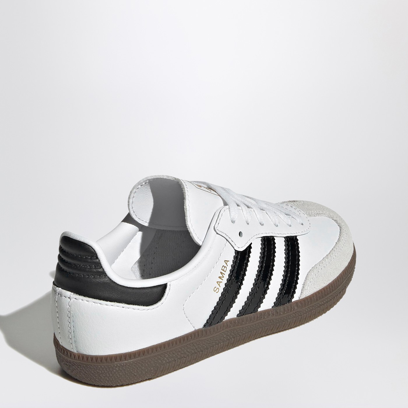 adidas Originals Samba white/black sneakers with elastic laces | TheDoubleF