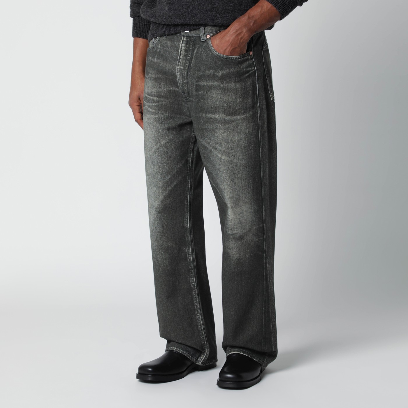 Our Legacy Black jeans with Aurora print | TheDoubleF