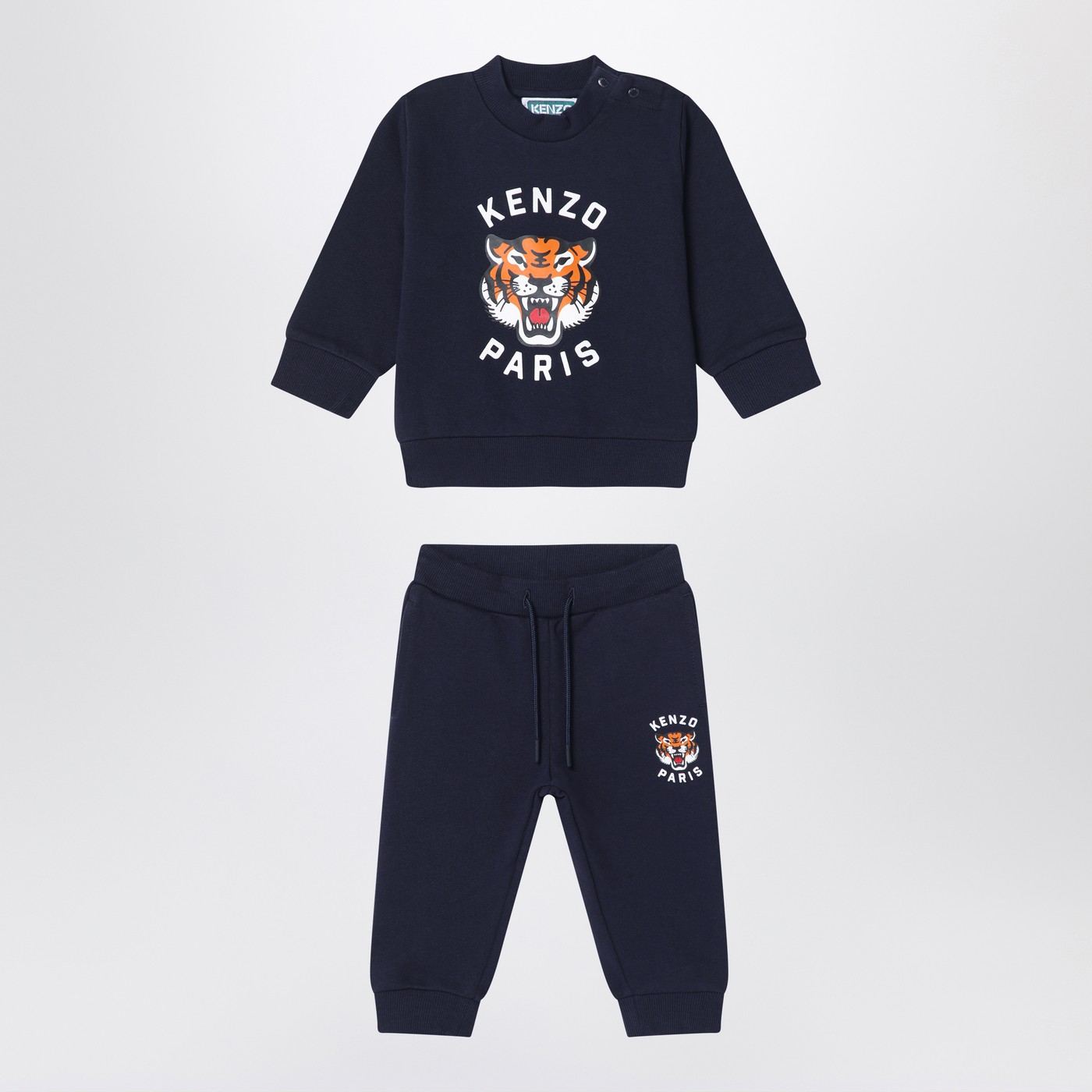 KENZO Two-piece navy blue tracksuit with logo | TheDoubleF