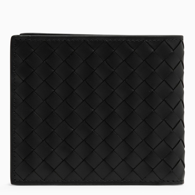 Bottega Veneta Black Braided Bi-Fold Cassette Wallet | TheDoubleF