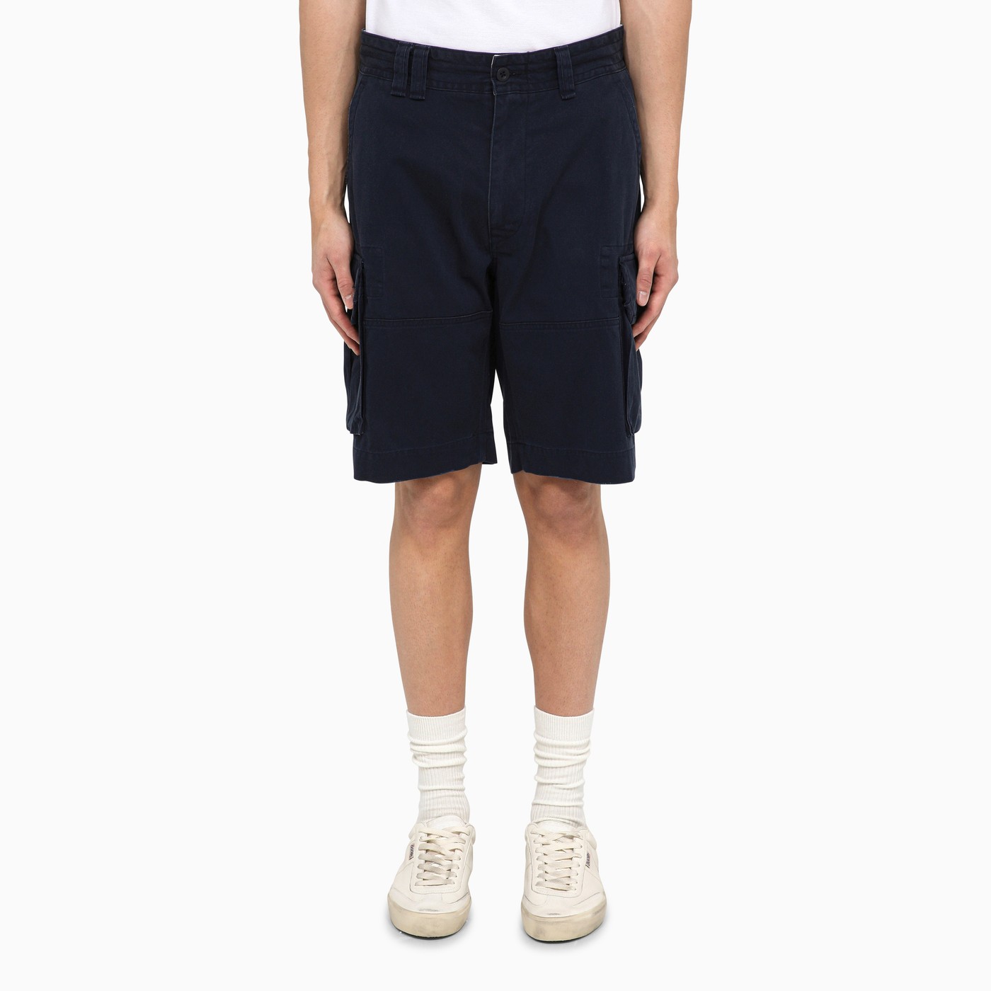 Polo Ralph Lauren Navy blue cotton bermuda shorts | TheDoubleF