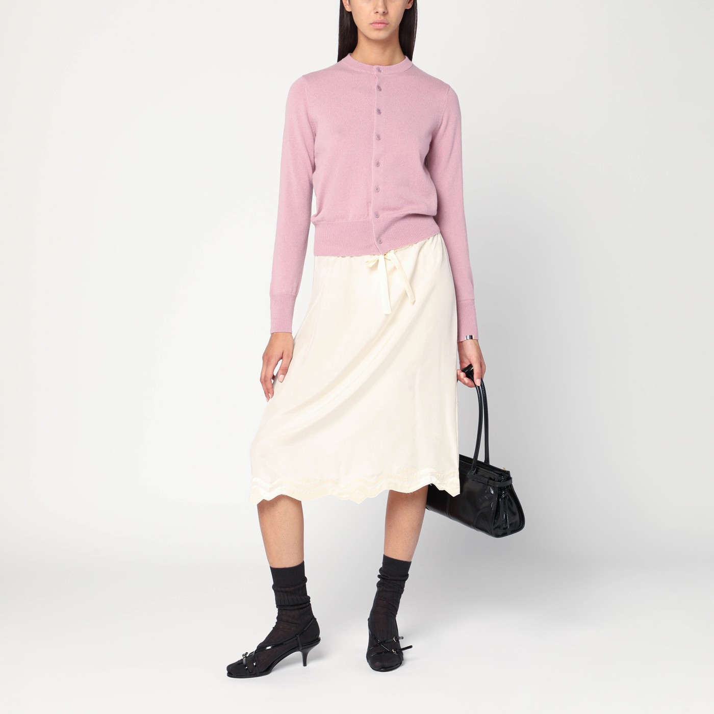 extreme cashmere Pink cashmere cardigan | TheDoubleF