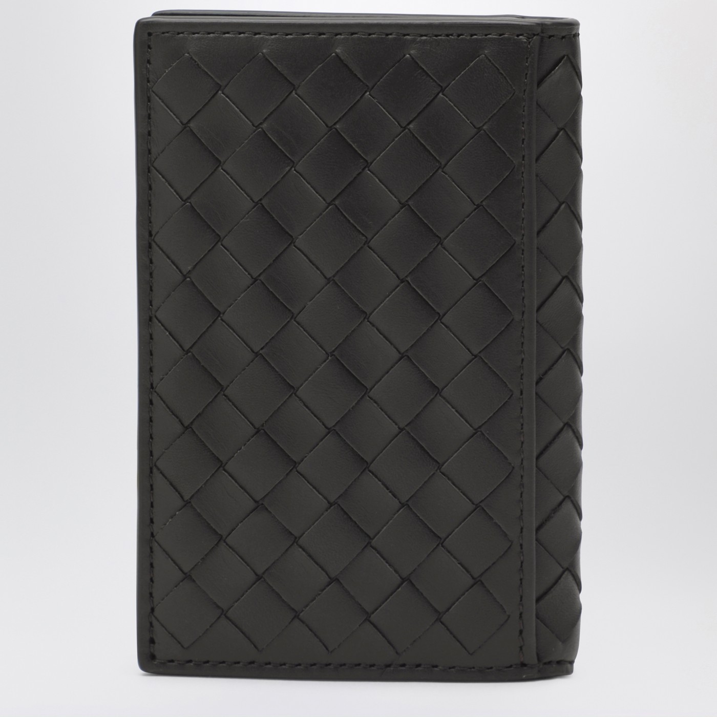 Bottega Veneta Brown vertical bi-fold Intrecciato wallet | TheDoubleF