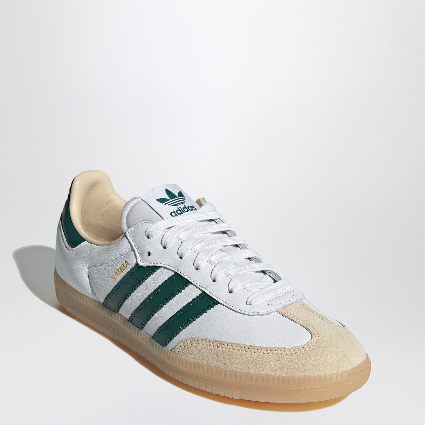 adidas Originals Chaussure Samba OG blanc/vert/beige | TheDoubleF