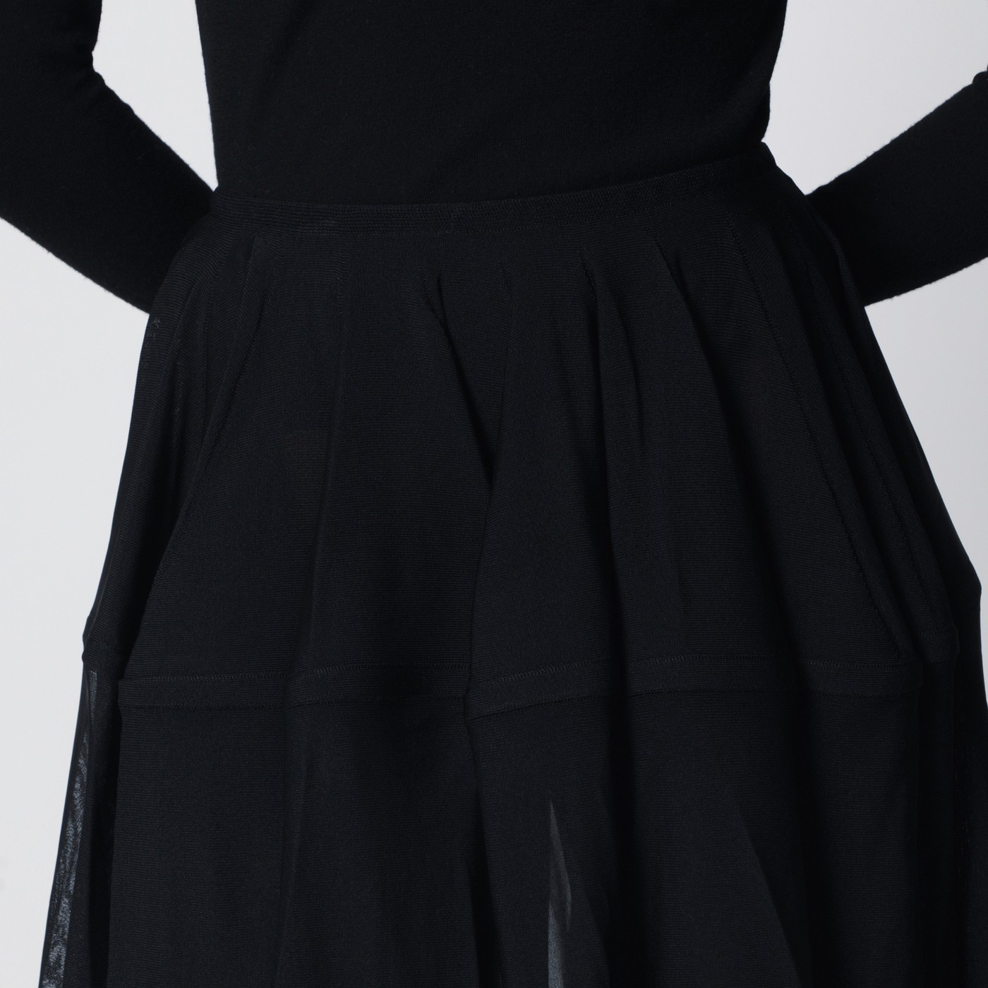 Alaïa Schwarzer Midi-Tüllrock | TheDoubleF