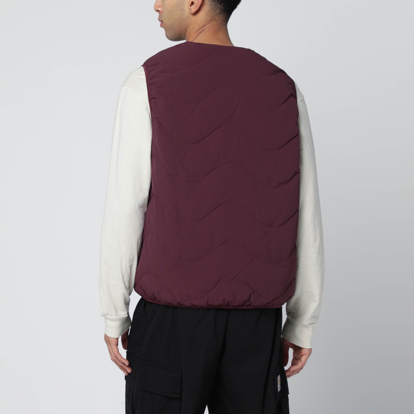 Purple Mountain Observatory Wine-colored nylon vest | TheDoubleF