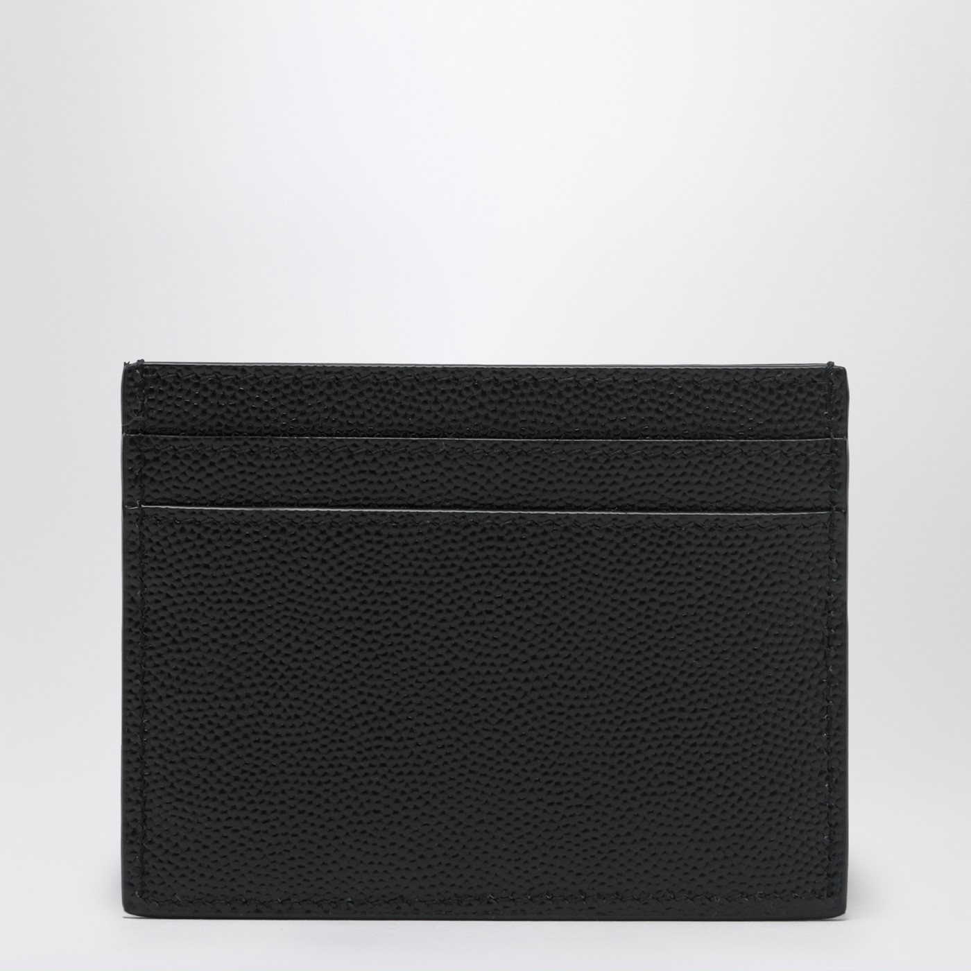 Saint Laurent Black textured leather card holder | TheDoubleF