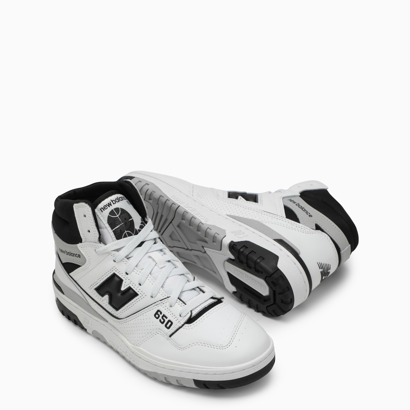 New Balance 650 High white leather trainer | TheDoubleF