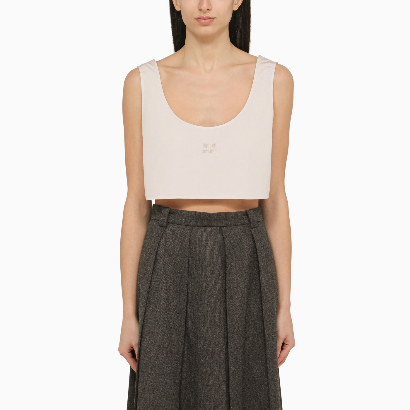 Miu Miu Opal pink cotton tank top | TheDoubleF