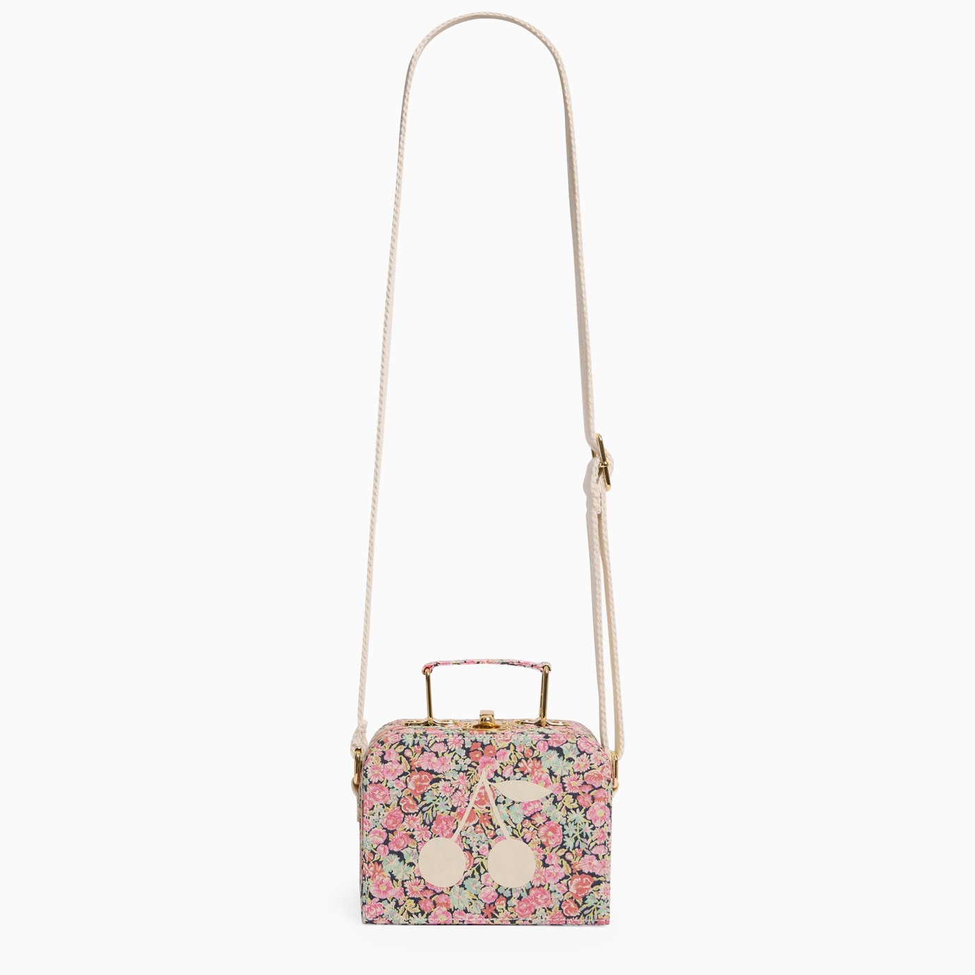 Bonpoint Aimane coral cotton suitcase bag | TheDoubleF