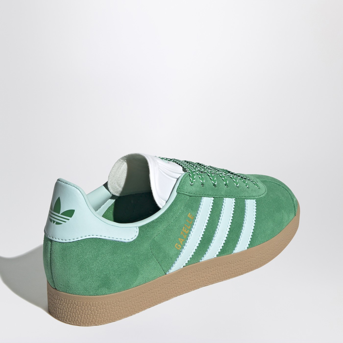 adidas Originals Gazelle Indoor green/light blue sneakers | TheDoubleF