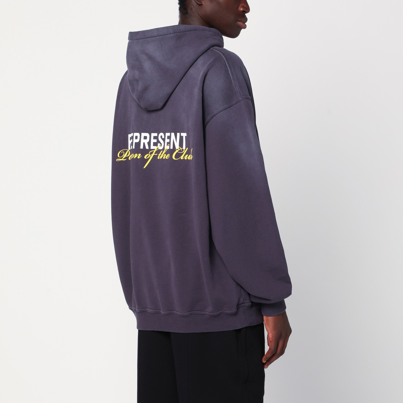Represent Plum cotton hoodie with logo | TheDoubleF
