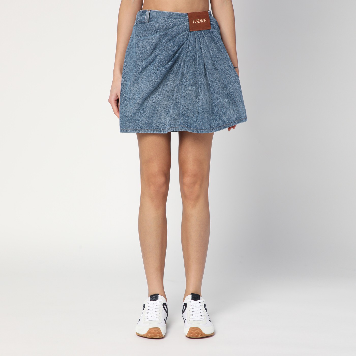 Loewe Indigo blue mini skirt in denim | TheDoubleF