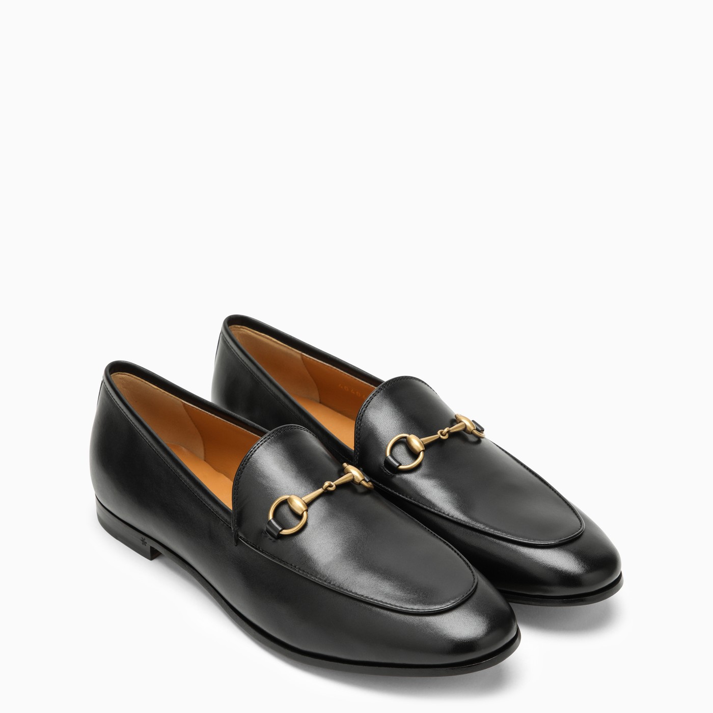 GUCCI Black leather Jordaan loafers | TheDoubleF