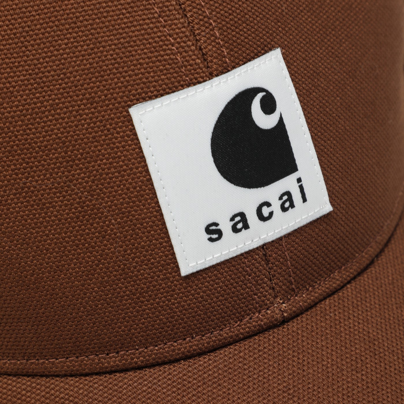 Sacai x Carhartt WIP Beige baseball cap with logo patch | TheDoubleF