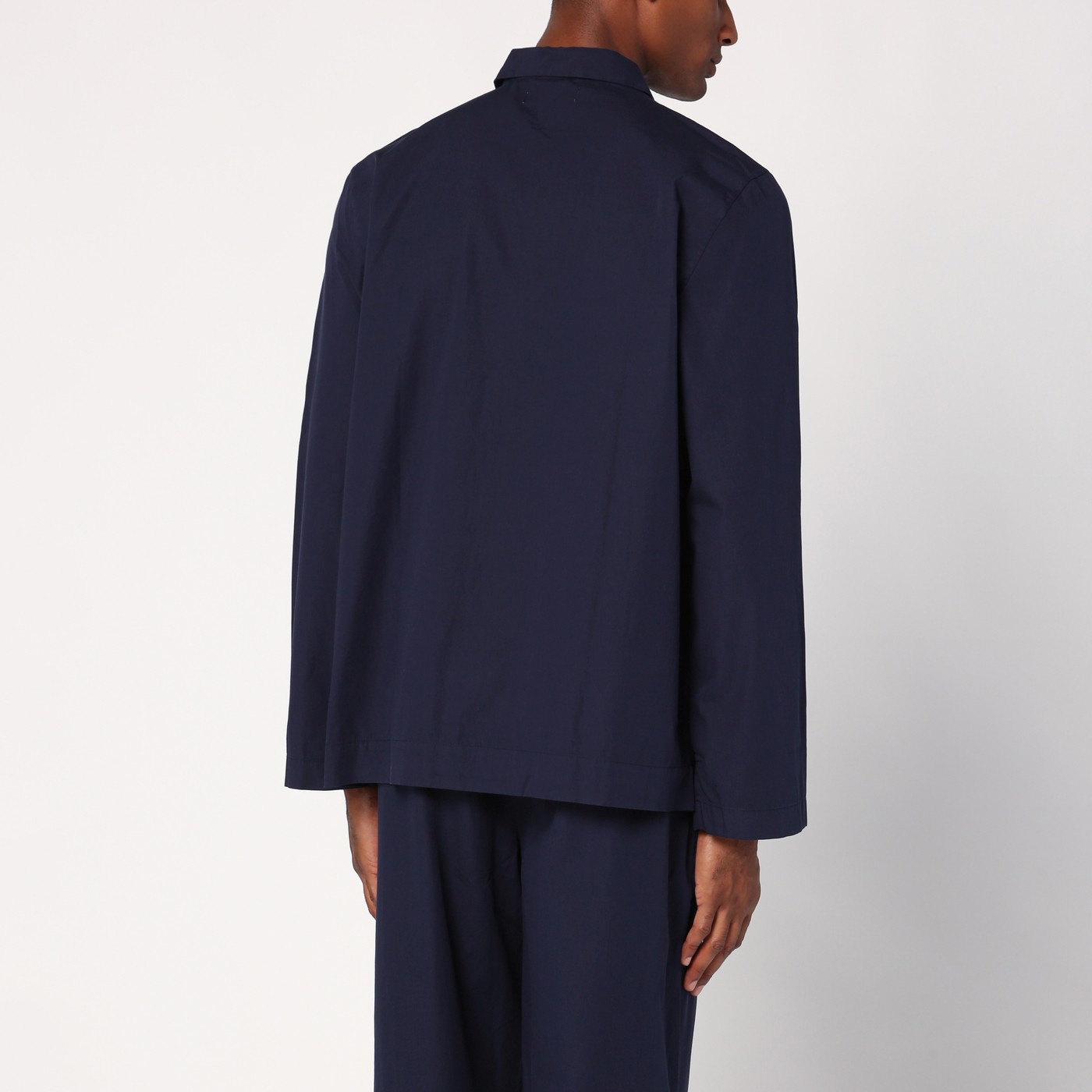 Tekla Navy blue pyjama shirt | TheDoubleF