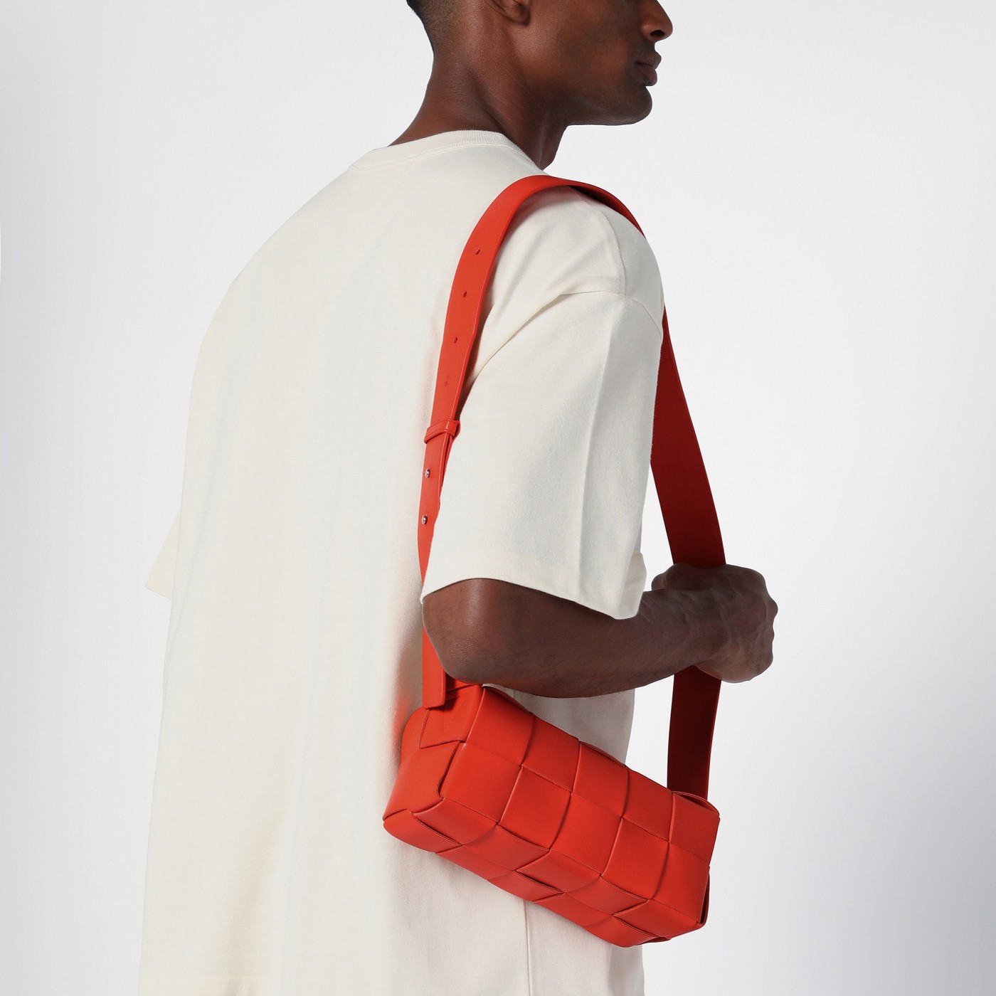 Bottega Veneta Brick Cassette small cross-body bag orange | TheDoubleF