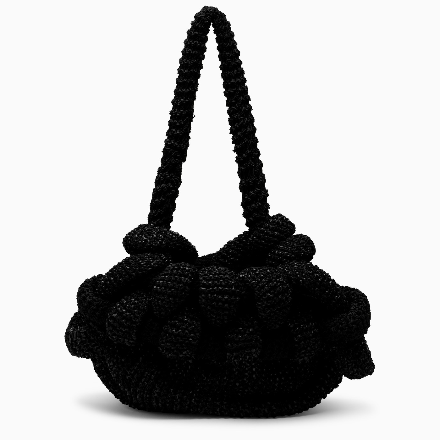 Chloé Black knitted Pilar hobo bag | TheDoubleF