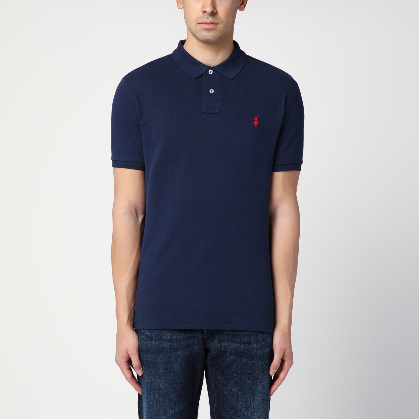 Polo Ralph Lauren Navy blue cotton polo shirt | TheDoubleF
