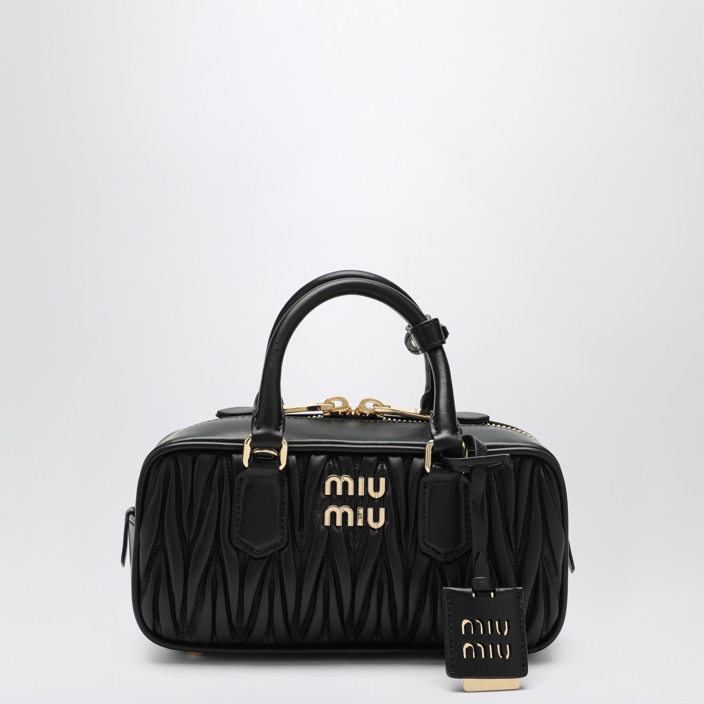 Miu Miu Arcadie bag in black matelassé nappa | TheDoubleF