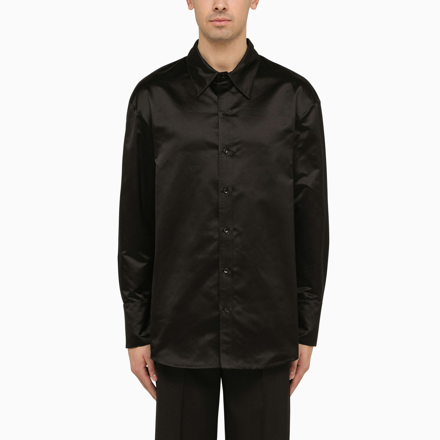 Saint Laurent Black silk shirt | TheDoubleF