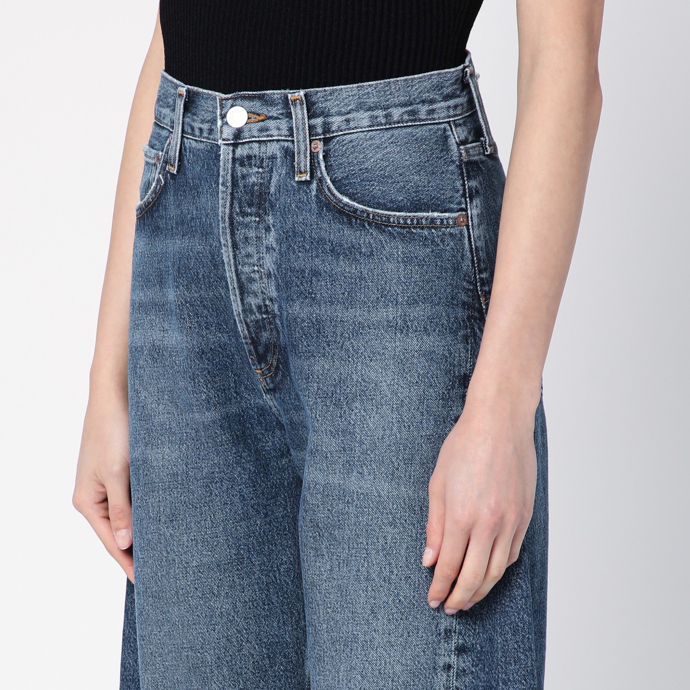 AGOLDE Blue denim balloon jeans | TheDoubleF