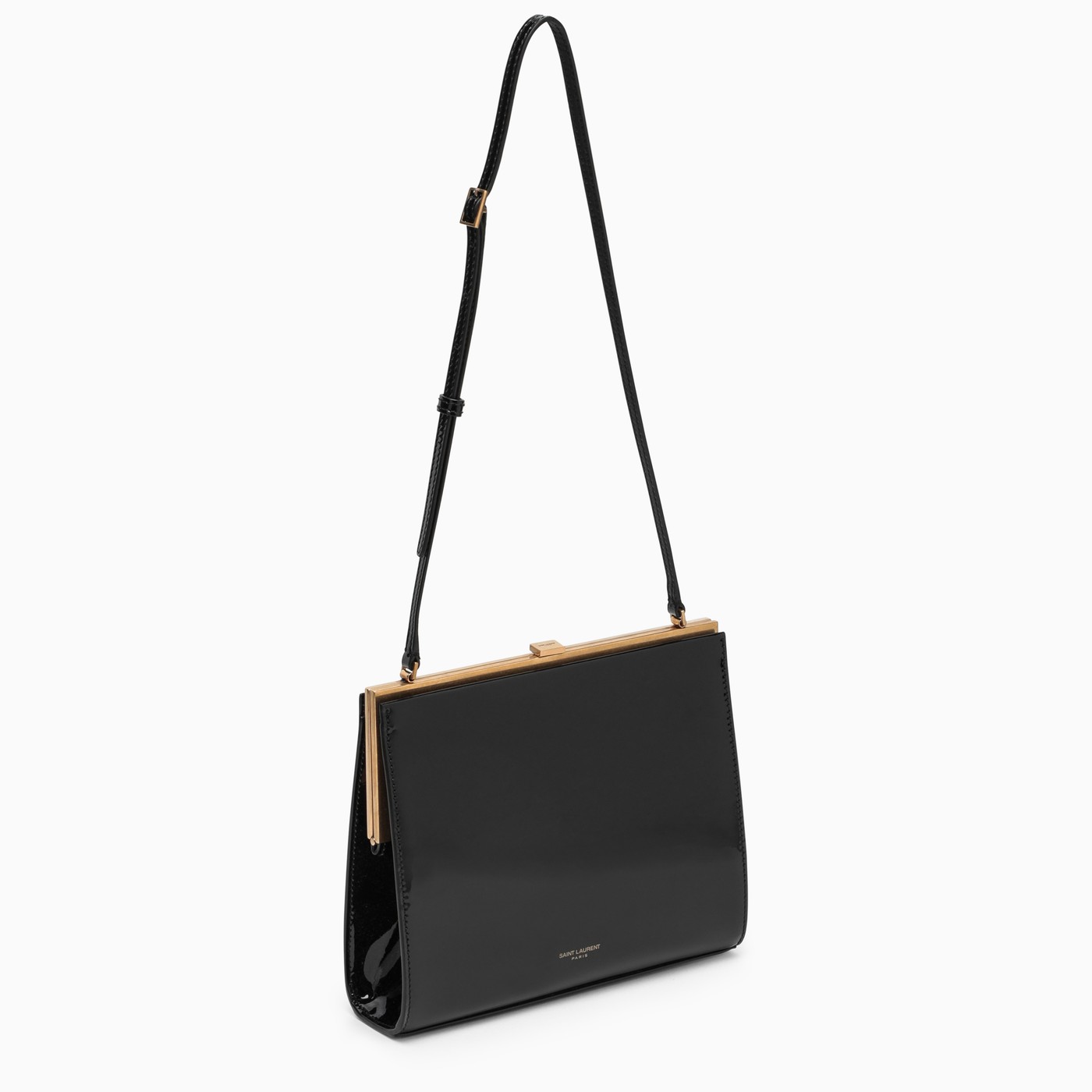 Saint Laurent Le Anne-Marie small bag in black patent leather | TheDoubleF