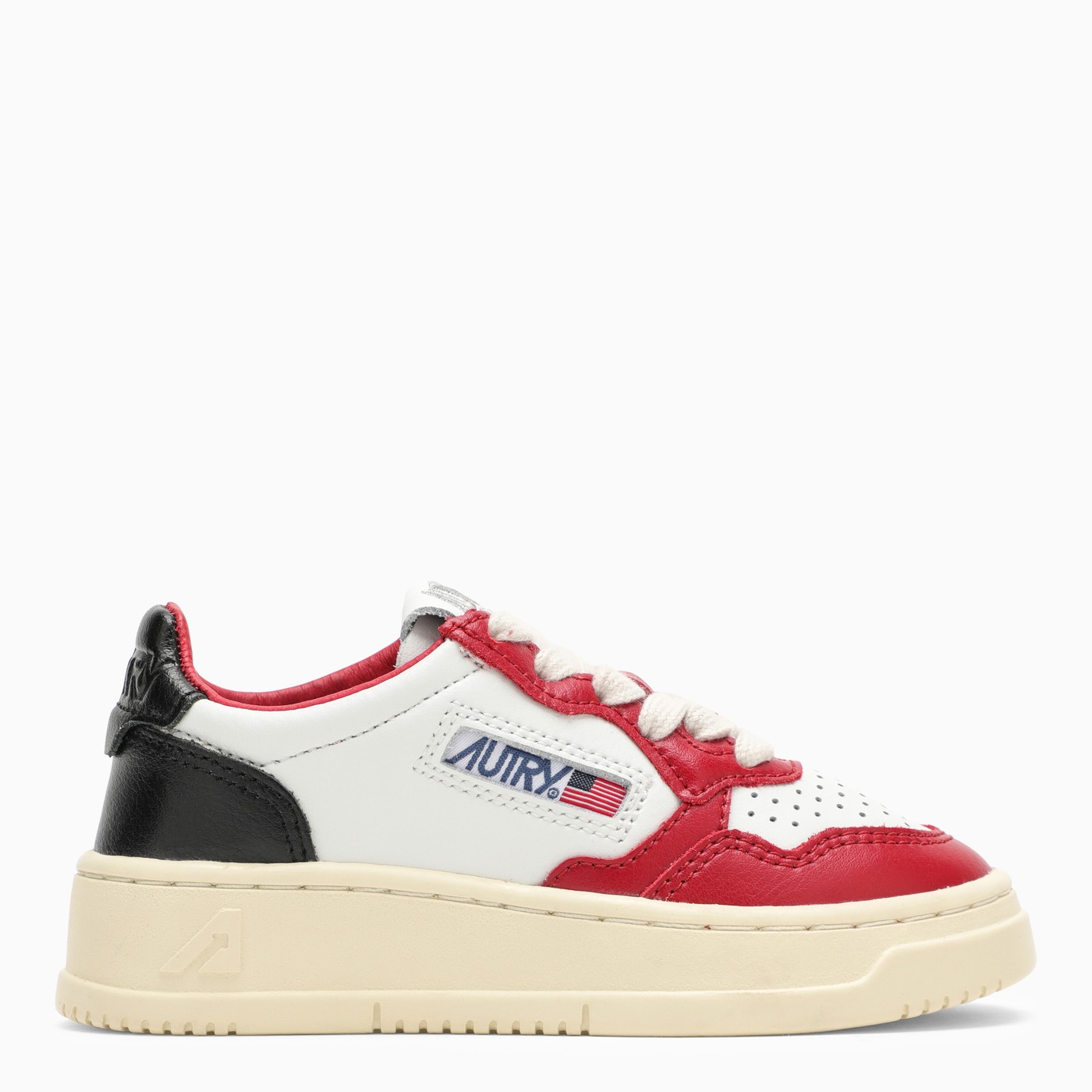 AUTRY Medalist white/black/red low trainer | TheDoubleF