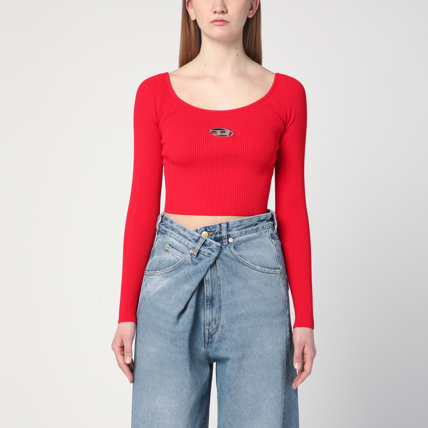 Diesel Red Top cropped M-Vera-Ls | TheDoubleF