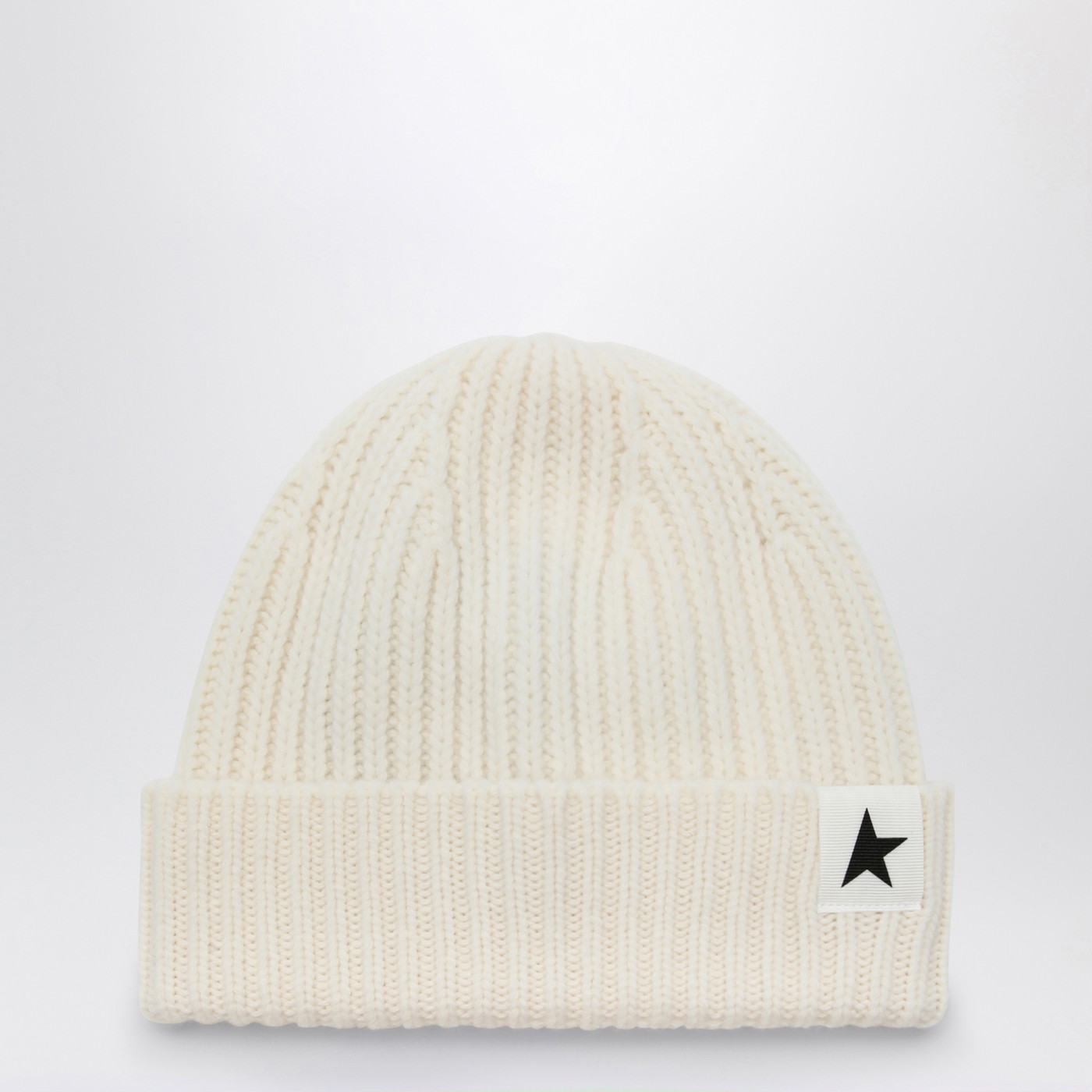 Golden Goose Off white wool cap with little star | TheDoubleF