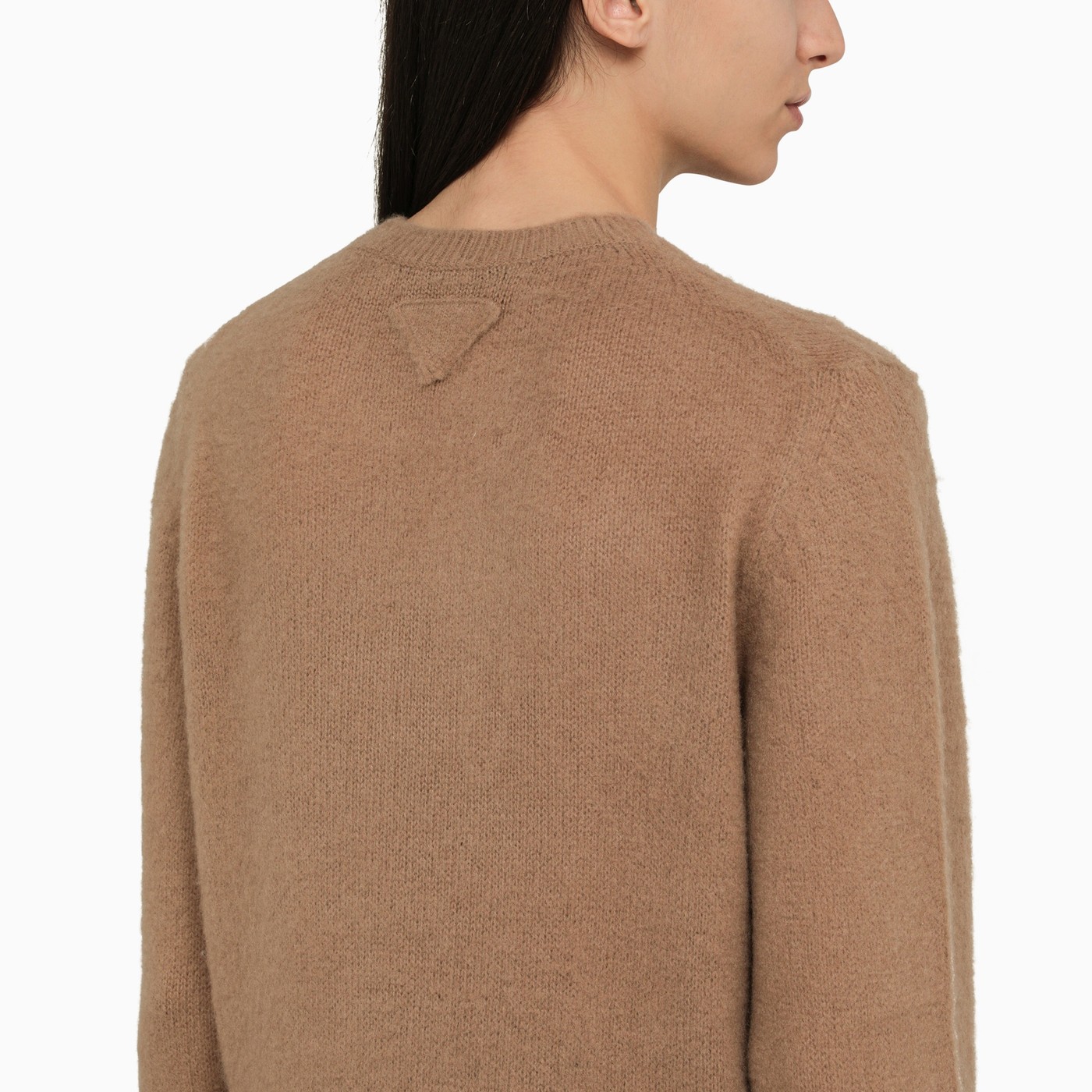 Prada Camel-coloured cashmere sweater | TheDoubleF