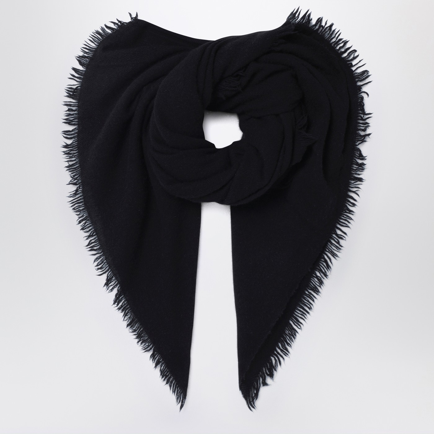 Destin Black cashmere scarf | TheDoubleF