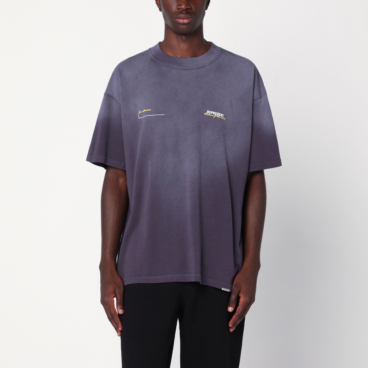 Represent Plum faded T-shirt with logo | TheDoubleF