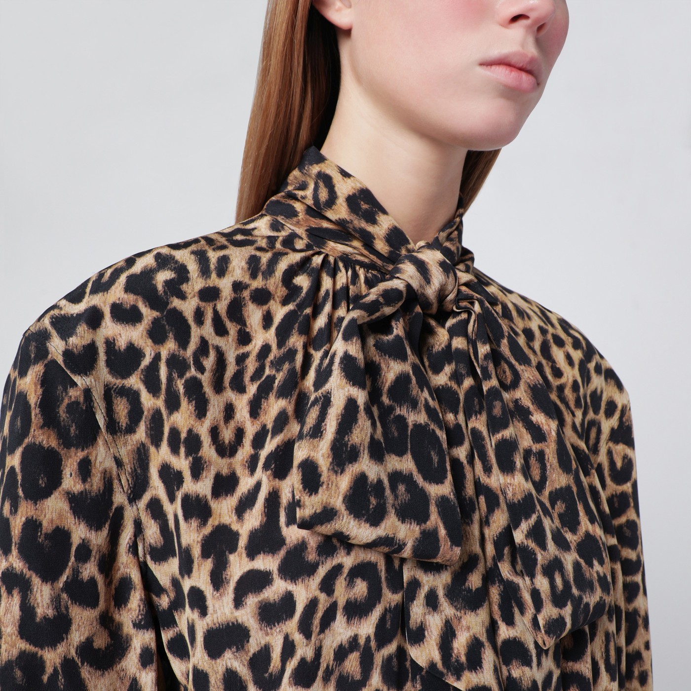 Saint Laurent Leopard-print silk mini dress | TheDoubleF
