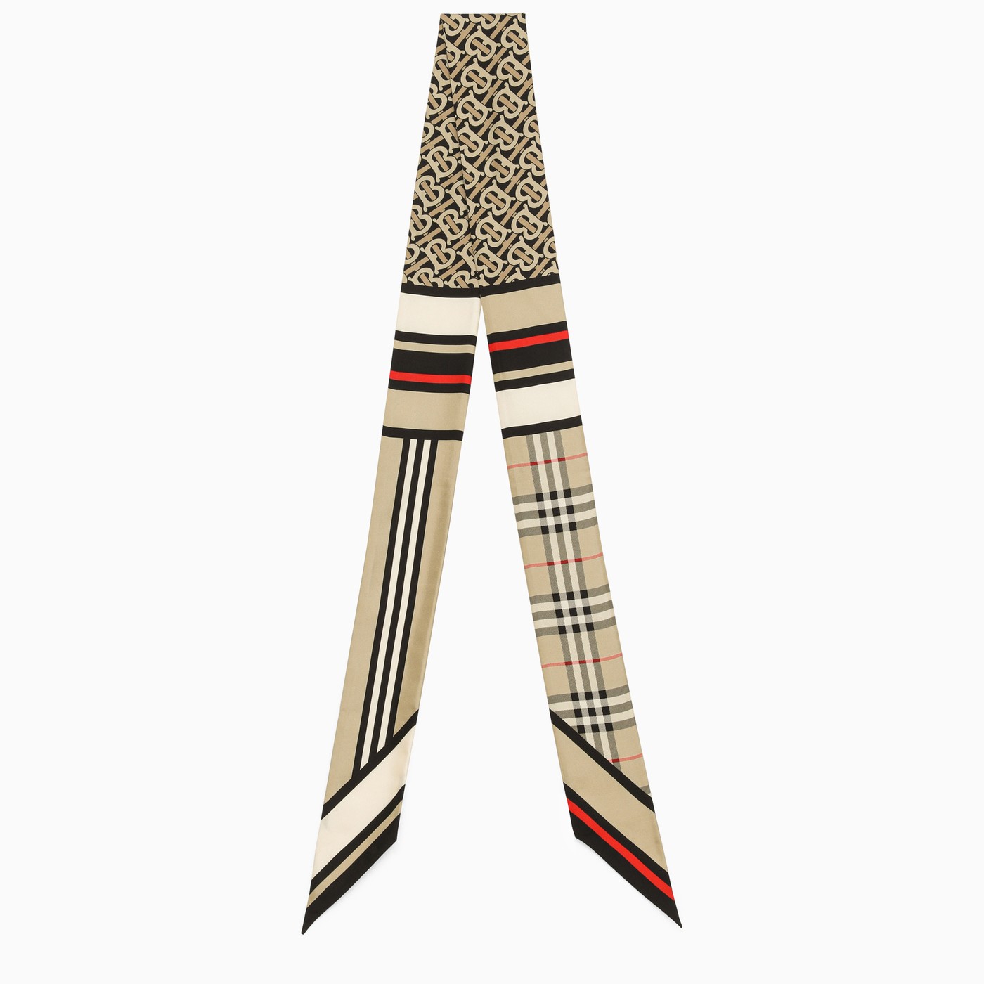 Burberry Thin silk scarf with collage print | TheDoubleF