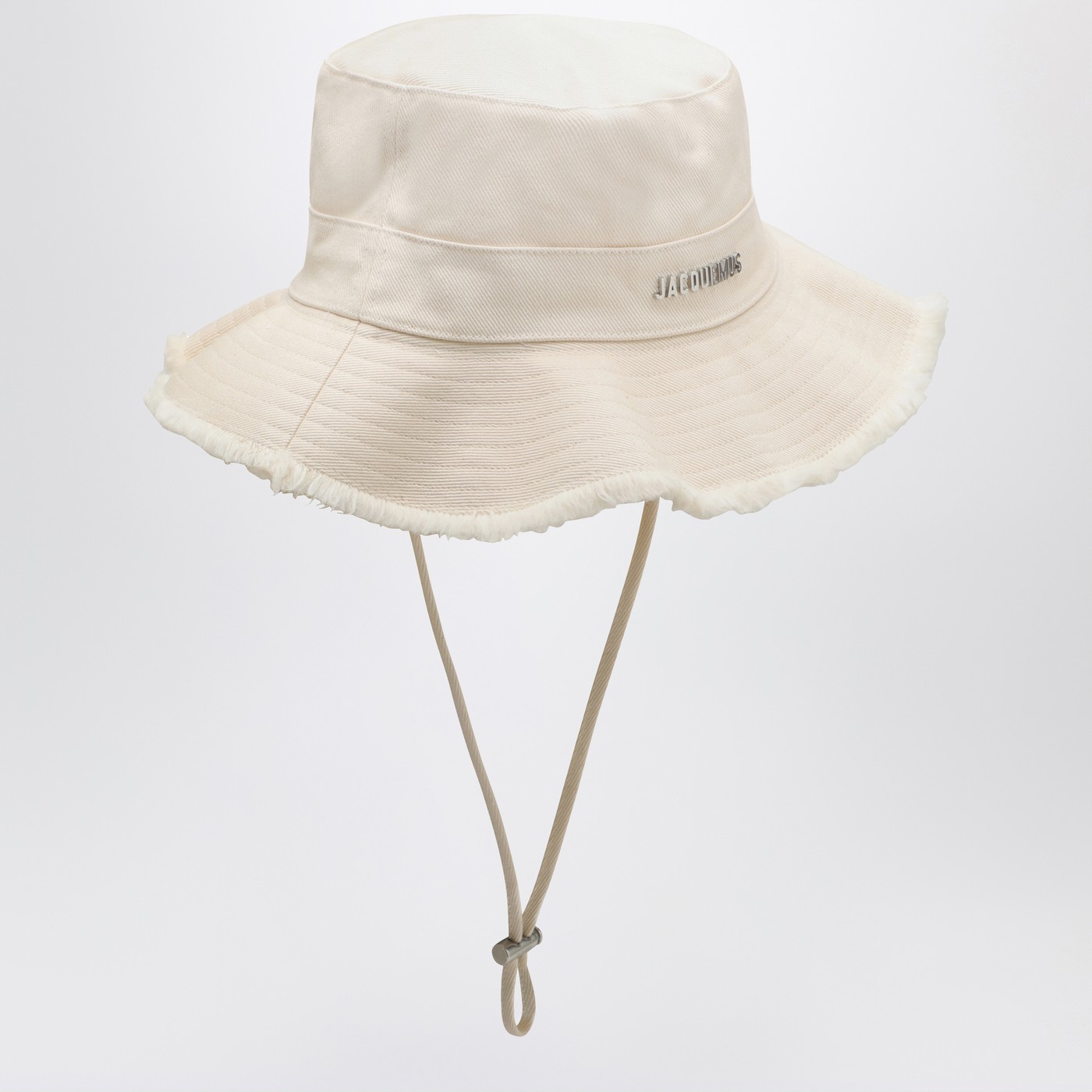 JACQUEMUS Le Bob Artichaut white cotton hat | TheDoubleF