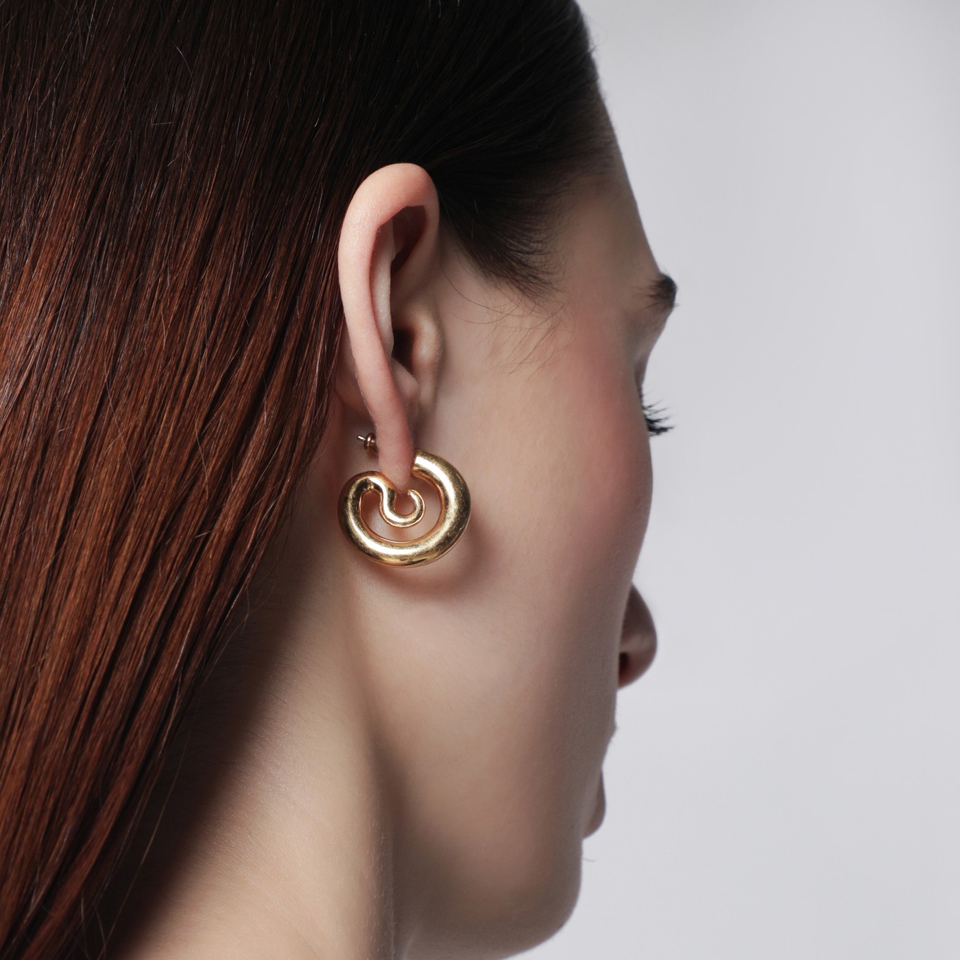 Panconesi Serpent Hoops Extra Small earrings in gold tone | TheDoubleF