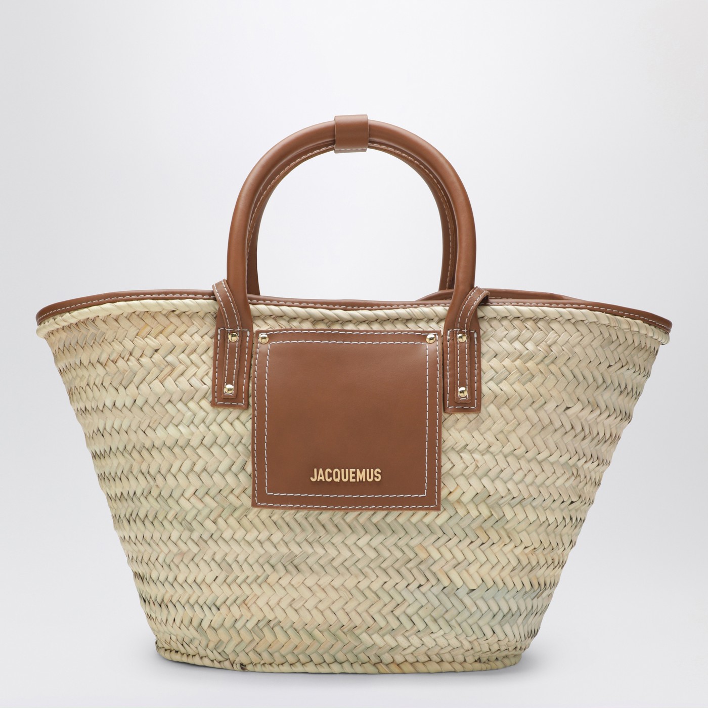 JACQUEMUS Le Panier Soli raffia bag | TheDoubleF